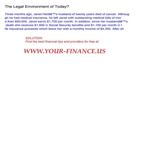The Legal Environment of Today? | PDF