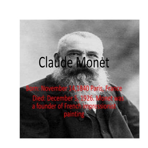 Claude monet | PPT