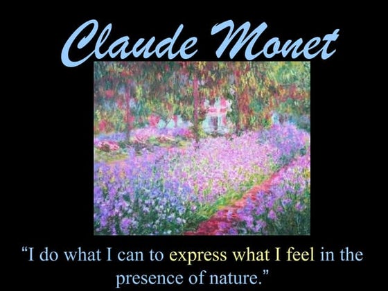 Claude monet presentation | PPT