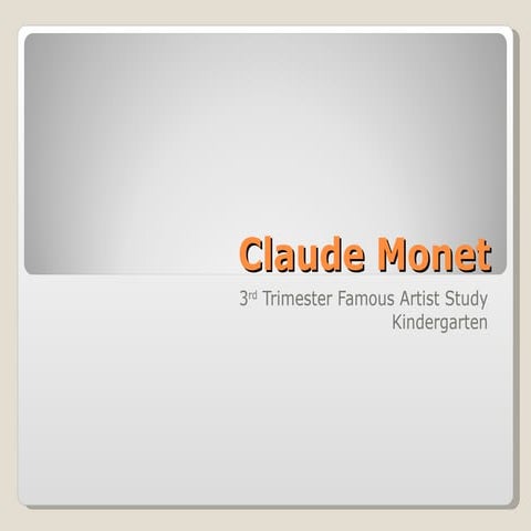 Claude Monet Art Identification | PPT