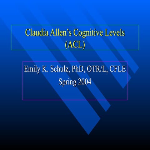 Claudia Allens Cognitive Levels (..1).ppt
