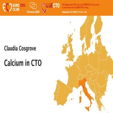 15th Experts Live CTO - Claudia Cosgrove: Calcium and CTO | PPT