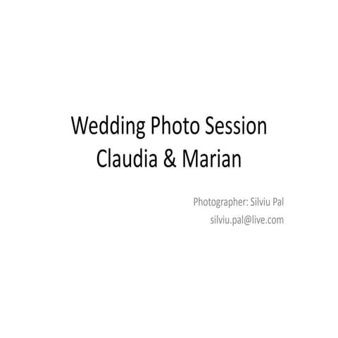 PhotoSession - Claudia and Marian | PPTX