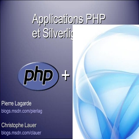CLaueR - AFUP PHP et Silverlight | PPT