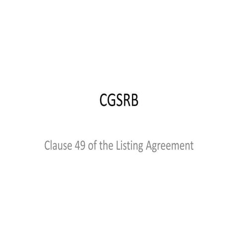Clause 49-2 (3) | PPTX