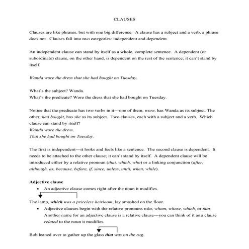 Clauses | DOC
