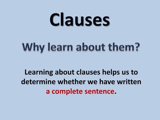 Sentence structure powerpoint | PPT
