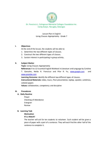 Panel discussion lesson plan | PDF