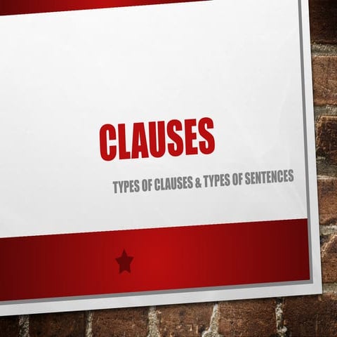 Clauses in English Grammar – Types, Examples & Exercises | Class 11 ...