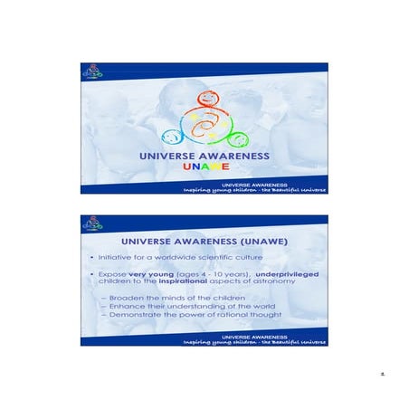 Presentation of UNAWE | PDF