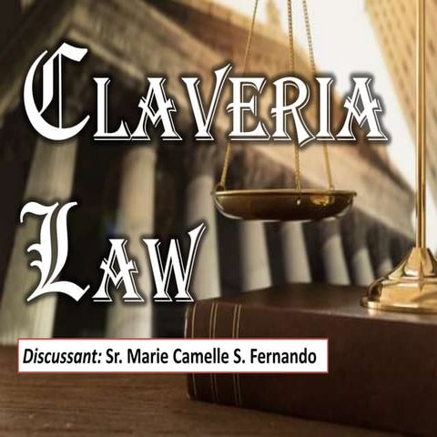 Claveria law | PPTX