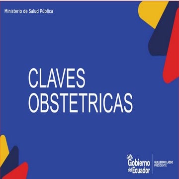 Protocolos de Manejo Inmediato de Emergencias Obstetricas: Claves ...