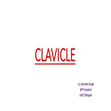 Clavicle bone Anatomy | PPTX