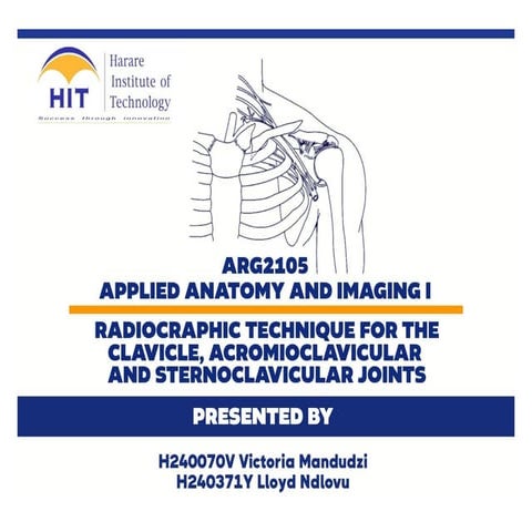 CLAVICLE, ACJ and SCJ radiographic technique.pptx