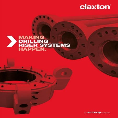 Drilling Riser Systems from Claxton | PDF