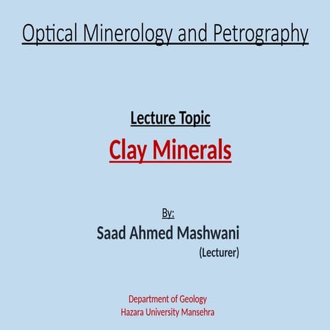 Clay Minerals.pptxeeeeeeeeeeeeeeeeeeeeeeeeee | PPT