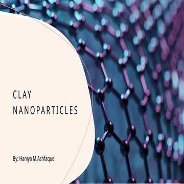 Clay nanoparticles with their application.pptx