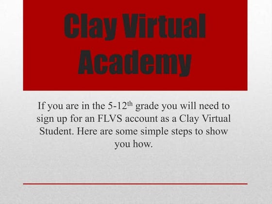 Adding CVA classes to your FLVS account | PPT