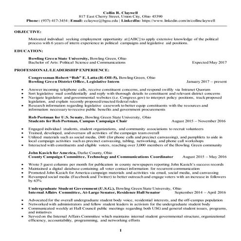 Collin Claywell Resume Universal_03.14.2017