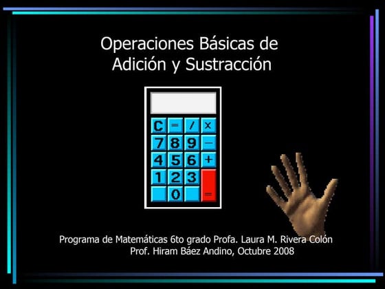 Suma y-resta 3 y 4 hasta 40 | PPT