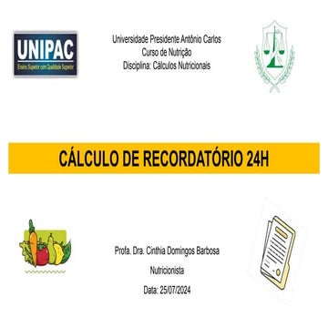 Cálculo de recordatório 24h e medidas caseiras.pptx