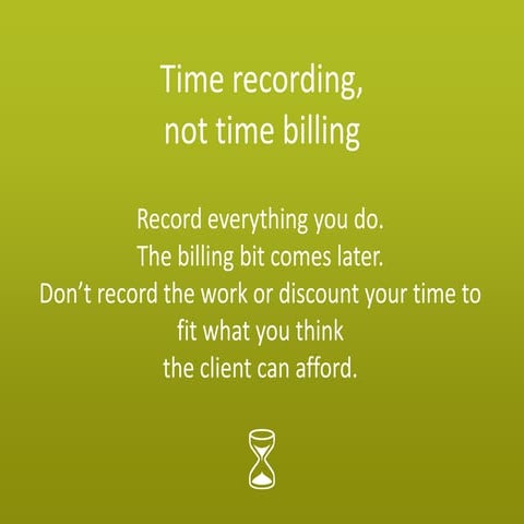Tips on time-recording | PPT
