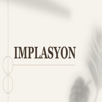 Implasyon | PPTX