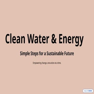 Clean-Water-and-Energy/Single-step-for-s | PPTX