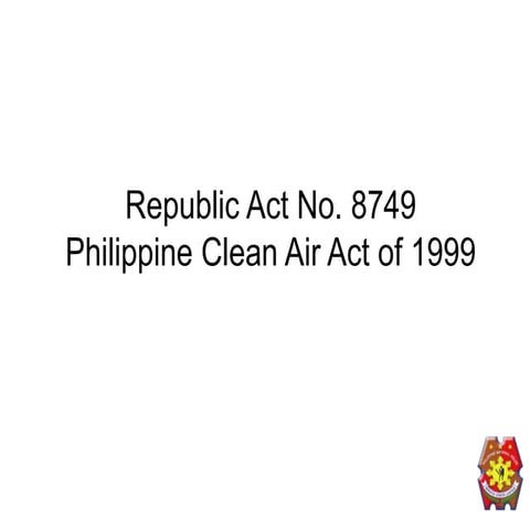 Power point Presentation on Clean Air Act.pptx