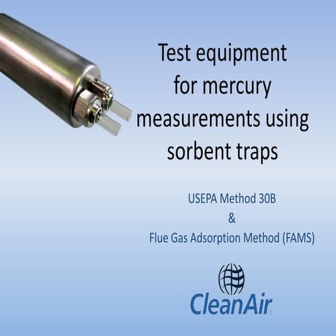 Clean air sorbent samplers | PPTX