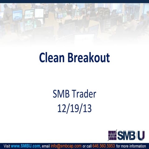 Clean Breakout | PPT