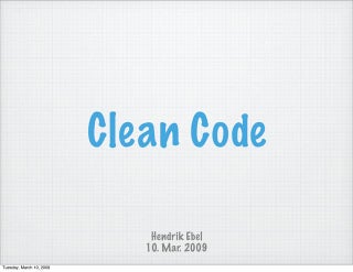 Writing clean code in C# and .NET