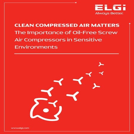 E-Book Oil Free Air Compressor | 11-450kW | ELGi – UK & Ireland | PDF