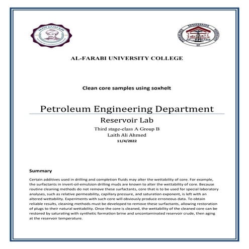 Clean core samples using soxhelt.pdf