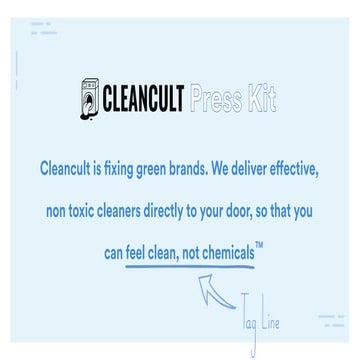 Cleancult Press Kit | PDF