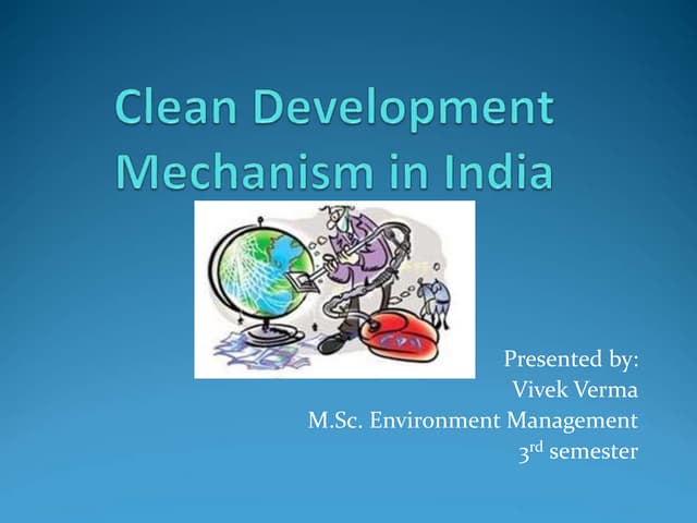 Introduction to Carbon Development Mechanism (CDM) By EARTHOOD.pptx