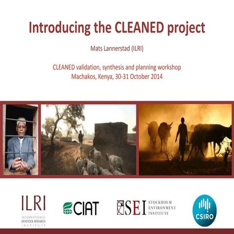 Introducing the CLEANED project | PPTX | Agriculture | Industries
