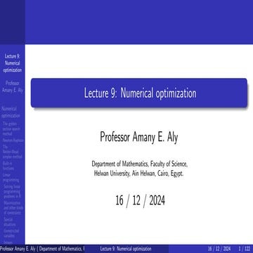 Cleaned_Lecture 9_Numerical optimization.pdf