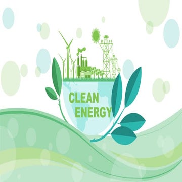 Clean Energy PowerPoint Templates editable | PPTX
