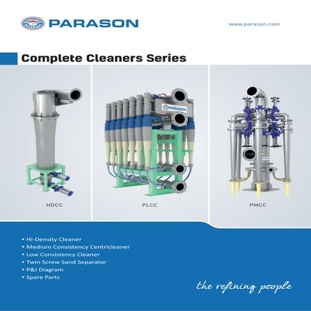Complete Cleaners Machinery for Pulp & Paper Mill | PDF