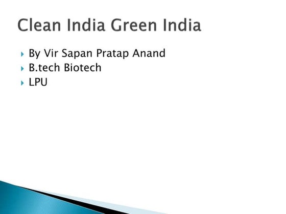 Clean India Green India | PPTX