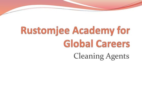 TYPES OF CLEANING AGENTS.pptx | Skin Care | Beauty