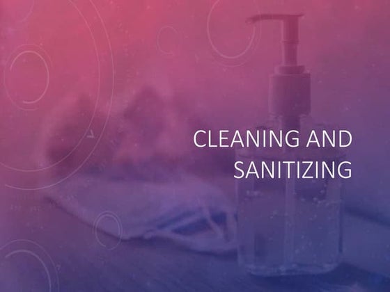 Lesson 5 Cleaning and Sanitizing Tools and Equipment | PPTX