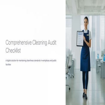 Cleaning Audit Checklist with eAuditor Audits & Inspections | PDF