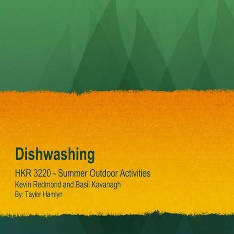 Cleaning dishes | PPTX