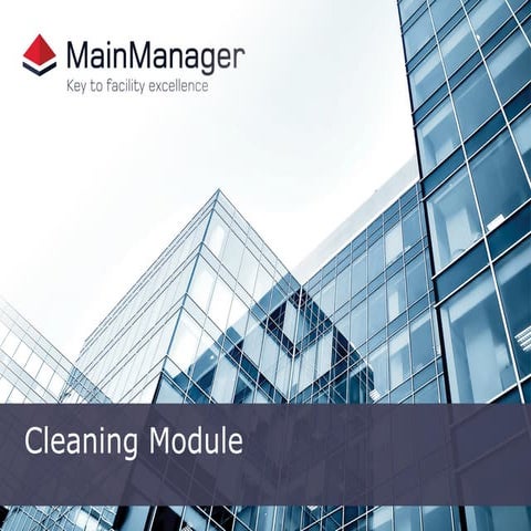 MainManager Cleaning module | PDF
