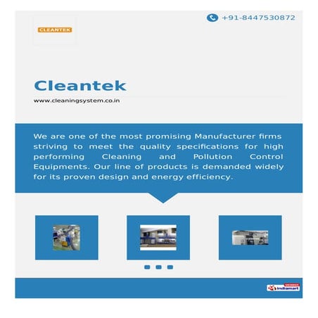 Cleantek, Coimbatore, Fume Extractor | PDF