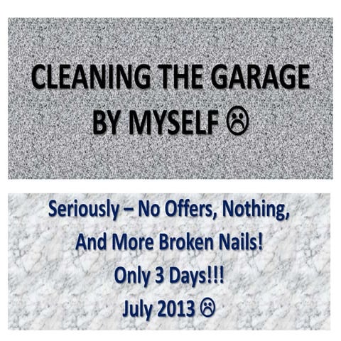 Cleaning The Garage 2013 | PPTX