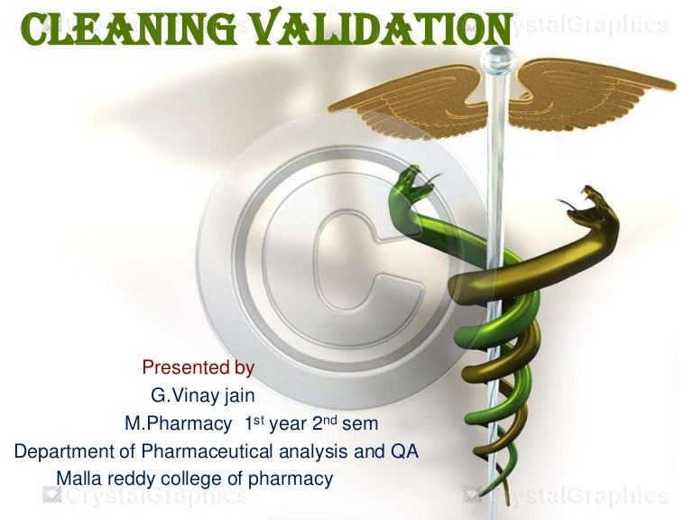 Cleaning Validation Cleaning Validation