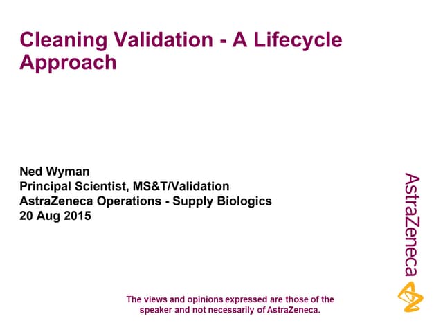 Cleaning Validation - A lifecycle approach.pdf Cleaning Validation - A lifecycle approach.pdf